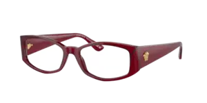 Versace Irregular Eyeglasses - Bordeaux
