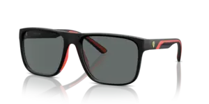SCUDERIA FERRARI Full Rim Square Sunglasses - Noir Mat