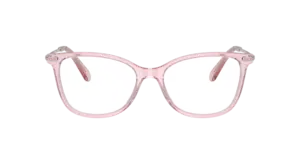 SWAROVSKI Square Eyeglasses - Transparent Rose