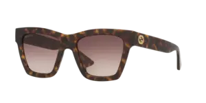 Gucci Square Frame Sunglasses Écaille De Tortue