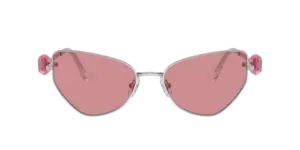 SWAROVSKI Sunglasses With Strass - Silver