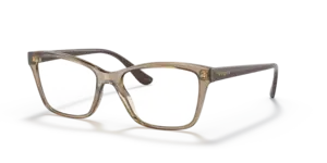 VOGUE EYEWEAR Vogue Eyewear Full Rim Rectangle Eyeglasses Transparent Brun