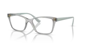 VOGUE EYEWEAR Full Rim Rectangle Eyeglasses - Transparent Gris