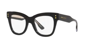 Gucci Full Rim Square Frame Eyeglasses - Noir