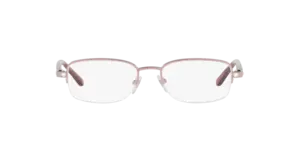 SFEROFLEX Rectangle Eyeglasses With Strass Detailing - Blush