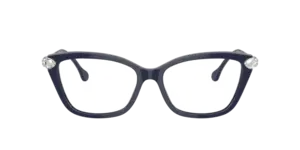 SWAROVSKI Acetate Cat Eye Eyeglasses - Blue