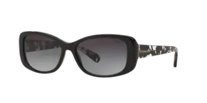 COACH Rectangle Full Rim Sunglasses - Noir