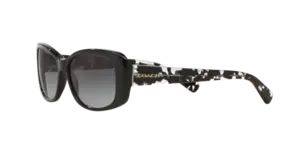 COACH Rectangle Full Rim Sunglasses - Noir