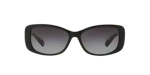 COACH Rectangle Full Rim Sunglasses - Noir