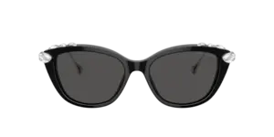 SWAROVSKI Full Rim Cat Eye Sunglasses - Black