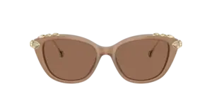 SWAROVSKI Full Rim Cat Eye Sunglasses - Opal Beige
