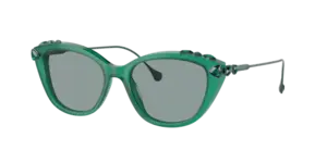 SWAROVSKI Full Rim Cat Eye Sunglasses - Opal Green