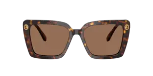 SWAROVSKI Square Frame Sunglasses - Havana