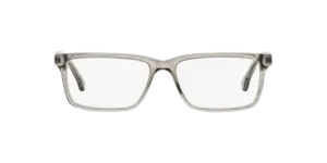 Brooks Brothers Rectangle Eyeglasses - Transparent Grey