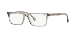 Brooks Brothers Rectangle Eyeglasses Transparent Gris