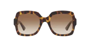 Gucci Rectangle Frame Sunglasses - Tortoise