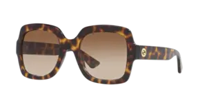 Gucci Rectangle Frame Sunglasses - Écaille De Tortue