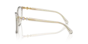 SWAROVSKI Sk2020 Square Optical Glasses - Transparent Beige