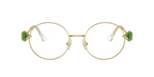SWAROVSKI Round Eyeglasses Gold