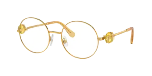 SWAROVSKI Round Eyeglasses Yellow