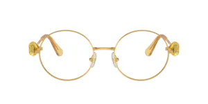 SWAROVSKI Round Eyeglasses Yellow