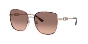 Michael Kors Empire Square Sunglasses - Rose Gold,pink Tortoise