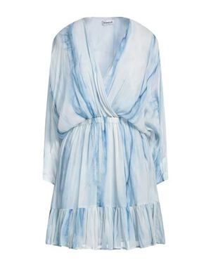 DONDUP Mini Flared Dress - Light Blue