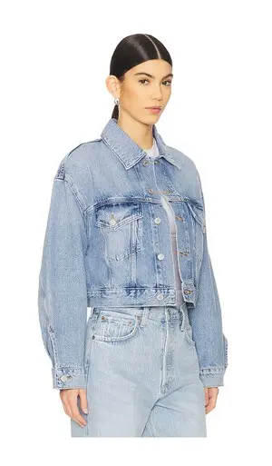 AGOLDE Palmer Cropped Denim Jacket - Space