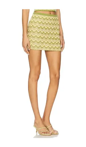 Devon Windsor Lane Skirt - Pistachio Stripe