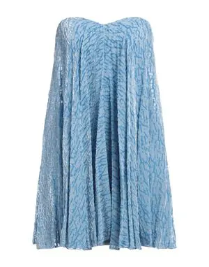 Elisabetta Franchi Flared Mini Dress In Polyester, Elastane, Viscose, And Silk