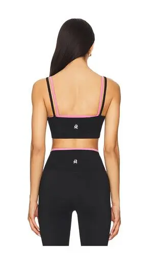 Strut This The Rhodes Bra In Black - Black & Primrose