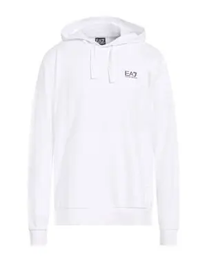 EA7 Sweatshirt With Hooded Collar - White