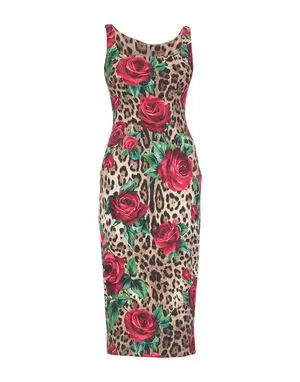 Dolce & Gabbana Leopard Print Midi Dress