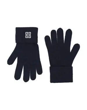 Givenchy Wool And Cashmere Gloves - Blue