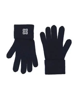 Givenchy Wool And Cashmere Gloves - Blue