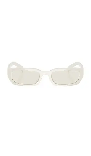 Prada Rectangle Sunglasses - White