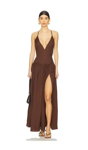 Tularosa Saylor Maxi Dress - Chocolate