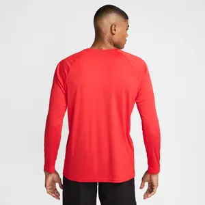 Nike Dri-fit Uv Long Sleeve Top - Red