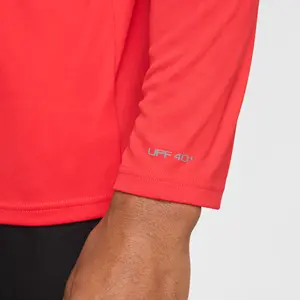 Nike Dri-fit Uv Long Sleeve Top - Red