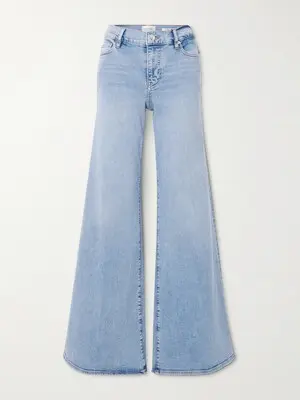 FRAME Le Palazzo Mid-rise Flared Jeans - Blue