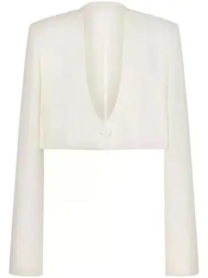 Philosophy Di Lorenzo Serafini Cropped Blazer - White