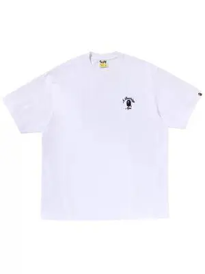 A BATHING APE Logo-embroidered T-shirt - White