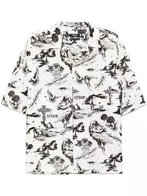 FIVE CM Graphic-print Shirt - White