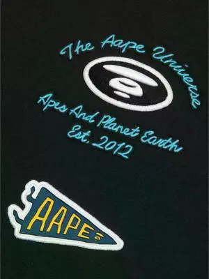 AAPE BY *A BATHING APE Text-print T-shirt - Black