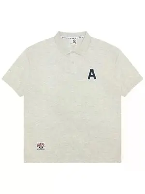 AAPE BY *A BATHING APE Cotton Polo Shirt - Grey