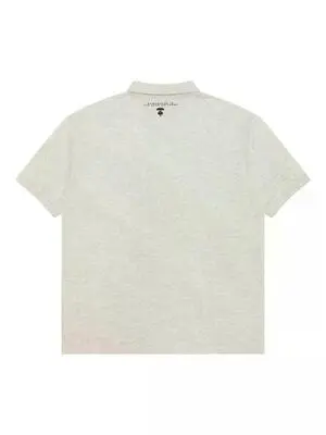 AAPE BY *A BATHING APE Cotton Polo Shirt - Grey