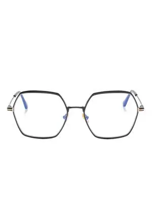 TOM FORD Geometric Frame Glasses - Black