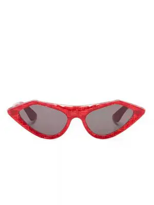Marni Sculpted-frame Sunglasses - Red