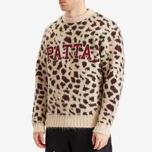 PATTA Leopard Brushed Knit Jumper