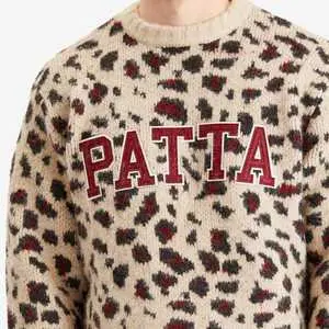 PATTA Leopard Brushed Knit Jumper
